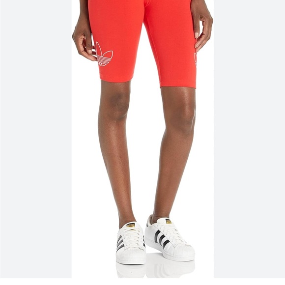 adidas | Shorts | Adidas Red Bike Shorts Performance Fit | Poshmark